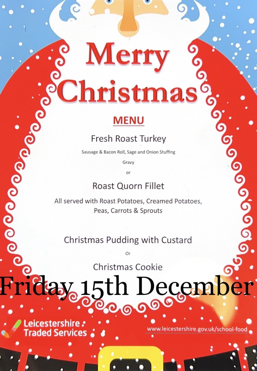 Christmas Dinner Menu 2023 | Ashby C of E Primary School