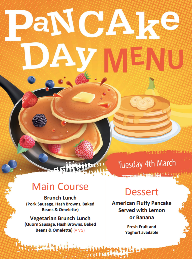 Pancake Day Menu | Ashby C of E Primary School